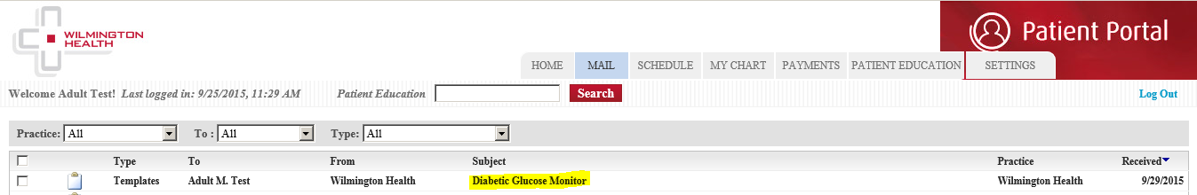 How to Complete Online Blood Glucose Monitoring Forms - Wilmington Health